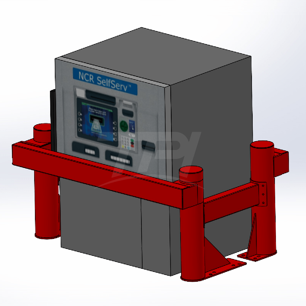 ATM Bollard Full Surround Swing Gate - TPI Texas